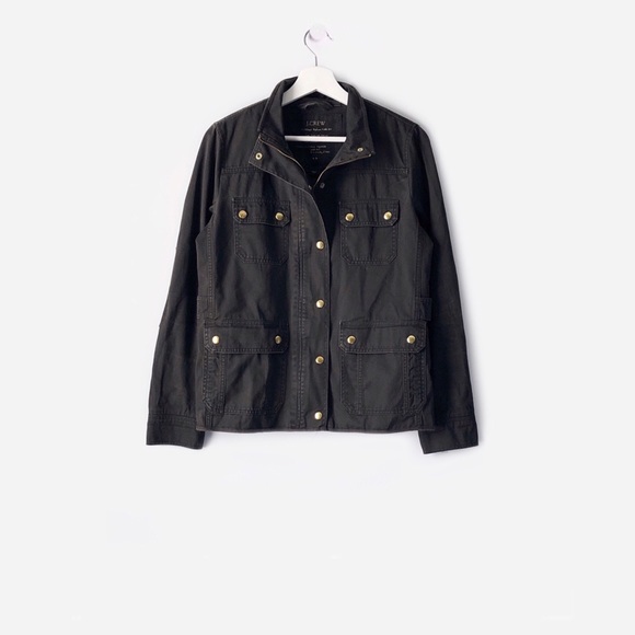 J. Crew Factory | Jackets & Coats | Jcrew Resin Coated Twill Boyfriend ...